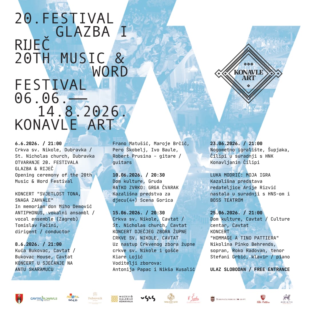 20. Festival Glazba i riječ – Udruga Konavle Art